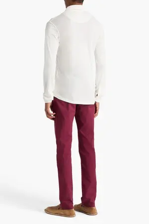 Orlebar Brown Sebastian Modalblend Jersey Polo Shirt - Ivory