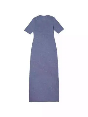 JIL SANDER Short-sleeved Layered Maxi Dress - Purple