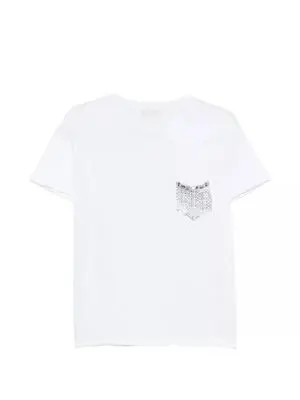 Liu Jo Embellished Pocket T-shirt - White