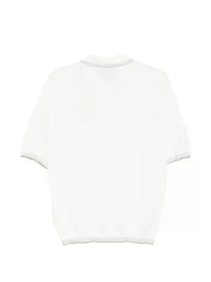 Paul & Shark Striped-collar Polo Shirt - White