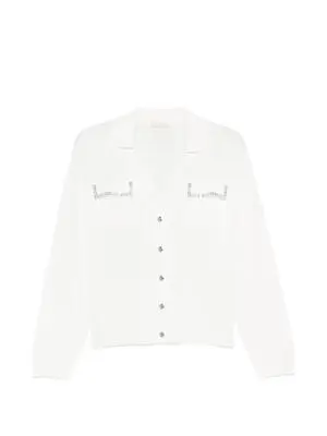Liu Jo Embellished Pocket Cardigan - White