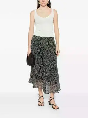 Eric Bompard Ribbed V-neck Tank Top - Neutrals
