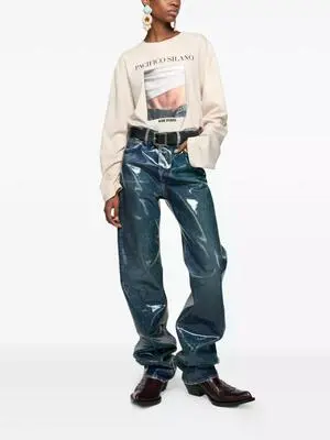 Acne Studios Logo-print Long-sleeve T-shirt