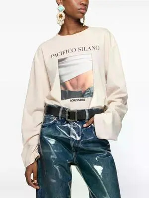 Acne Studios Logo-print Long-sleeve T-shirt