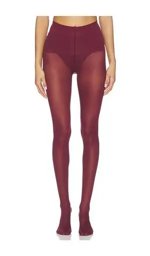 Swedish Stockings Svea Premium Tights In Mauve - Deep Red