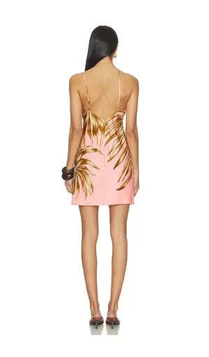 Rococo Sand Bias Halter Mini Dress