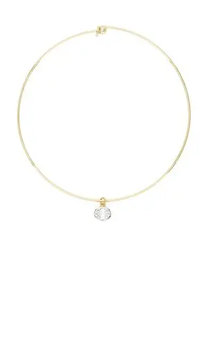 LUV AJ The Marias Pendant Wire Necklace In Metallic - Gold
