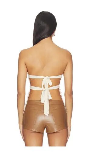 MORE TO COME Shion Top With Fringe Detail