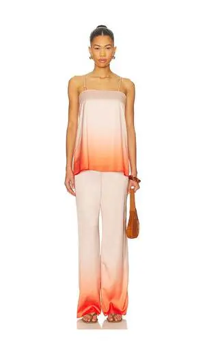 SNDYS Amaya Long Line Top In Peach