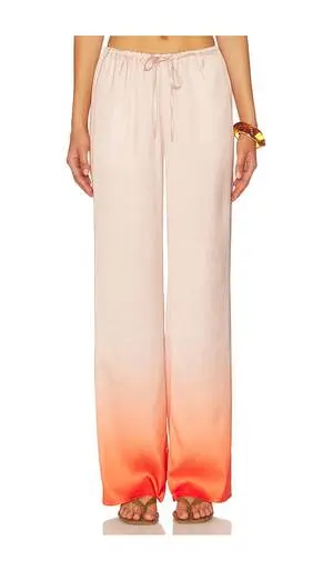SNDYS Amaya Pants In Pink - Peach Ombre