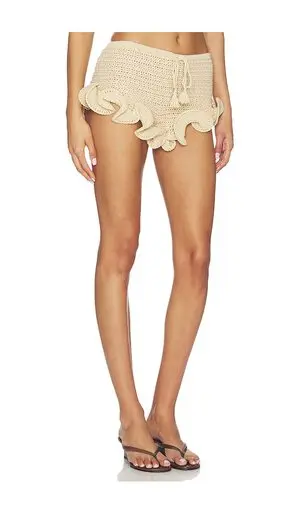 LOVERS AND FRIENDS Emiko Short In Beige