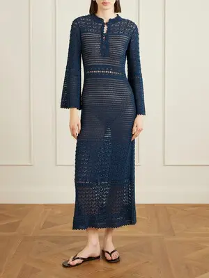 ERES Madone Open-knit Maxi Dress