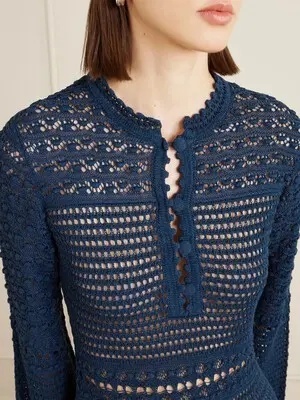 ERES Madone Open-knit Maxi Dress