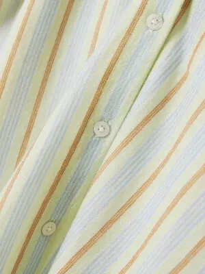 Guest In Residence Showtime Striped Cashmere Shirt - Yellow