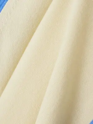 Guest In Residence Two-tone Cashmere Baseball Sweater