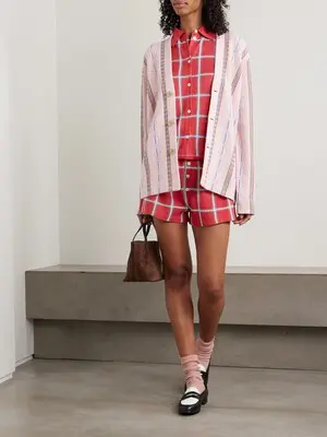 Guest In Residence Baja Striped Cashmere Cardigan