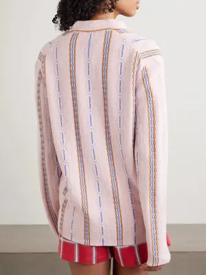 Guest In Residence Baja Striped Cashmere Cardigan