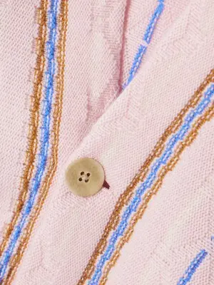 Guest In Residence Baja Striped Cashmere Cardigan