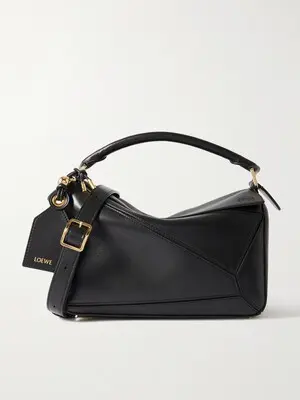 Loewe Featherlight Puzzle Small Shoulder Bag - Black