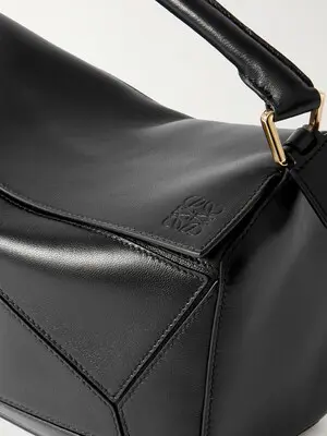 Loewe Featherlight Puzzle Small Shoulder Bag - Black