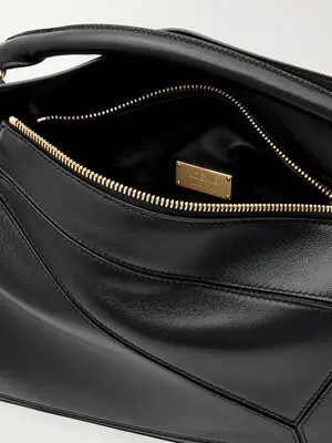 Loewe Featherlight Puzzle Small Shoulder Bag - Black