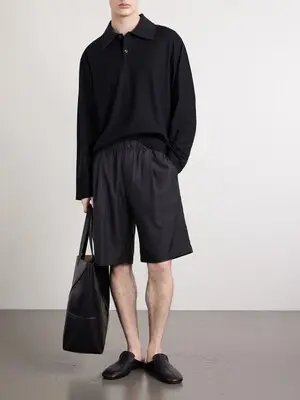 Our Legacy Leisure Straight-leg Twill Shorts