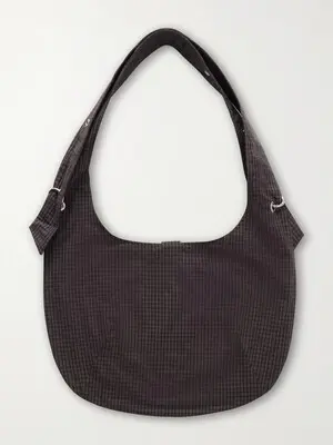 MFPEN Eyelet Checked Canvas Shoulder Bag