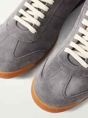 Officine Creative Hazel 001 Leather-trimmed Suede Sneakers - Gray