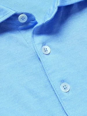 Peter Millar Excursionist Stretch-cotton And Modal-blend Polo Shirt - Blue