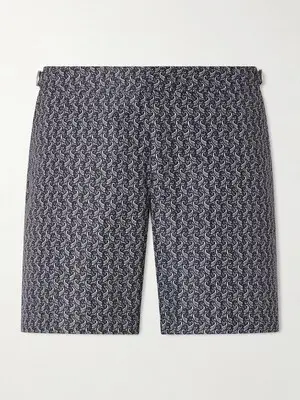 Orlebar Brown Bulldog Fate Printed Swim Shorts Blue