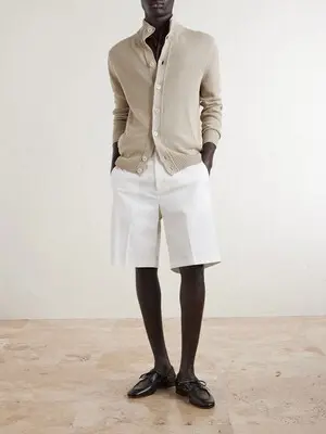 SLOWEAR Linen And Cotton-blend Cardigan