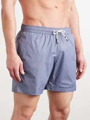 Hartford Straight-leg Recycled Swim Shorts - Gray