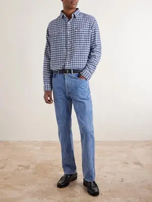 Polo Ralph Lauren Checked Cotton-flannel Shirt - Blue