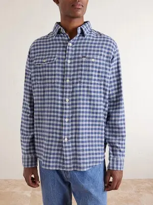 Polo Ralph Lauren Checked Cotton-flannel Shirt - Blue
