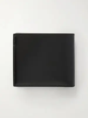 Saint Laurent Logo-embellished Leather Bifold Wallet With Money Clip - Black