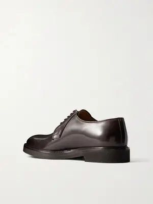 Mr P. Leather Derby Shoes - Brown