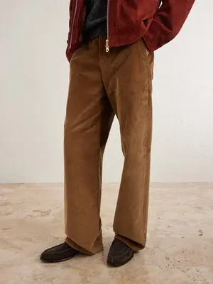 Mr P. Split-toe Suede Penny Loafers - Brown