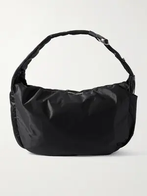 MASTER-PIECE CO Ark Leather-trimmed Nylon Shoulder Bag - Black