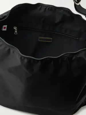MASTER-PIECE CO Ark Leather-trimmed Nylon Shoulder Bag - Black