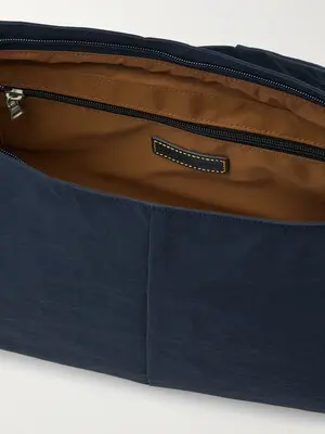 MASTER-PIECE CO Sash Large Leather-trimmed Sling Bag - Blue