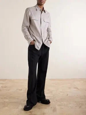 Rick Owens Organic Cotton-voile Shirt - Neutrals