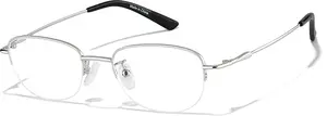 Zenni Oval Flex Titanium Eyeglasses - Silver