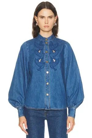 Zimmermann Denim Applique Shirt