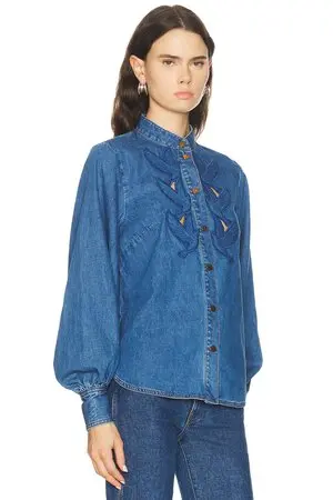 Zimmermann Denim Applique Shirt