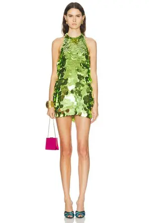 Retrofete Bondera Sequined Dress Kiwi