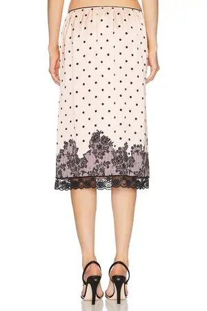 Marc Jacobs Layered Crinkle Chiffon Skirt - Blush Multi