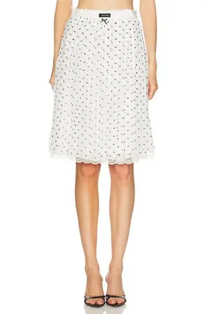 Marc Jacobs Layered Crinkle Chiffon Skirt