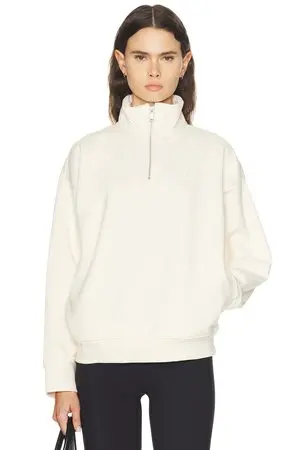 On Club Collective 1/4 Zip Sweatshirt In Cream - Dew