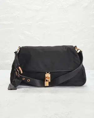 FWRD RENEW Prada Tessuto Flap Shoulder Bag