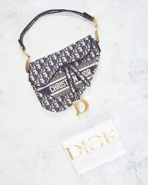 FWRD RENEW Dior Saddle Bag - Blue